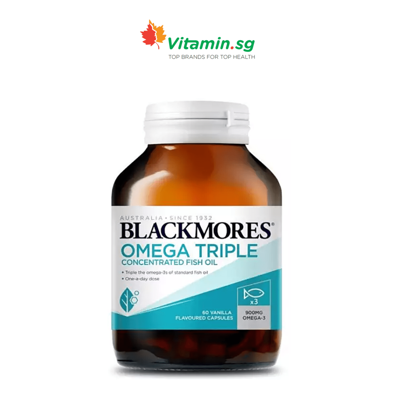 Blackmores Omega Triple Strength Fish Oil, 60 caps | Vitamin SG