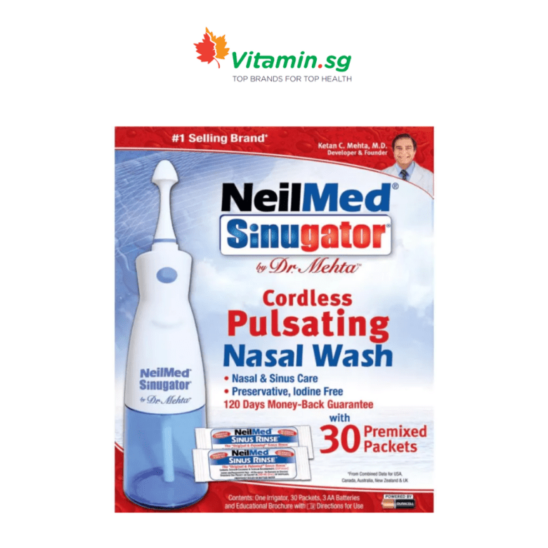 NeilMed Sinugator Cordless Pulsating Nasal Wash, 30 sachets | Vitamin SG
