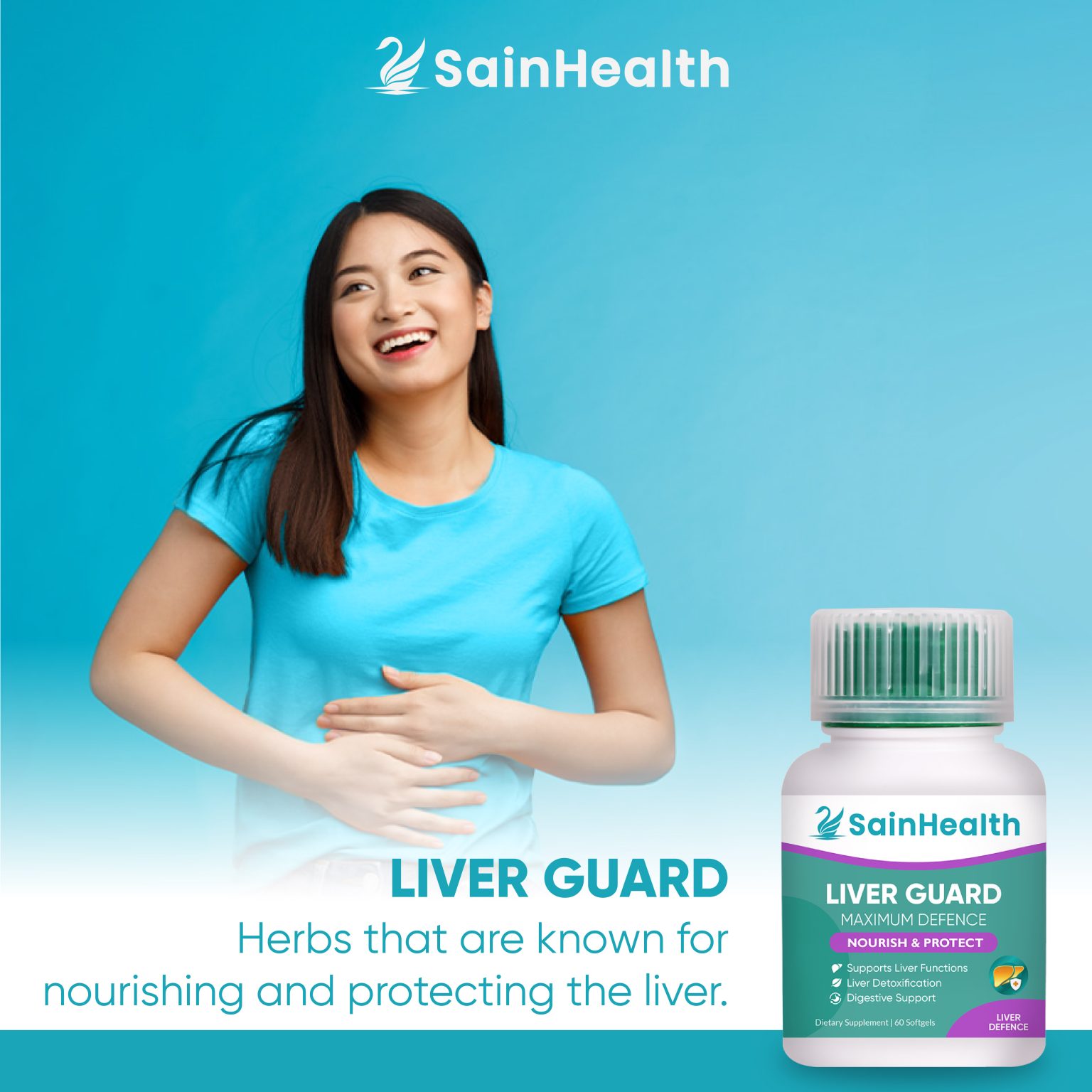 SainHealth Liver Guard Maximum Defence - Natural Liver Detoxification ...
