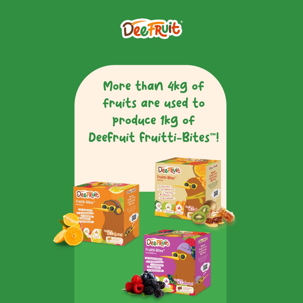 Bundle of 3 - DeeFruit Fruitti-Bites, Mix Flavours - The Trio | Vitamin SG
