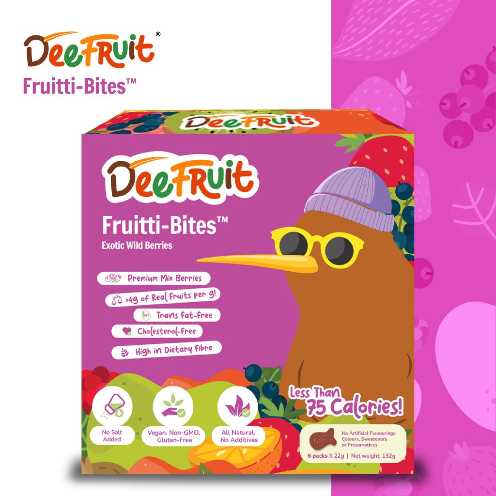 DeeFruit Fruitti-Bites, Exotic Wild Berries [1 Box | 6 Sachets ...