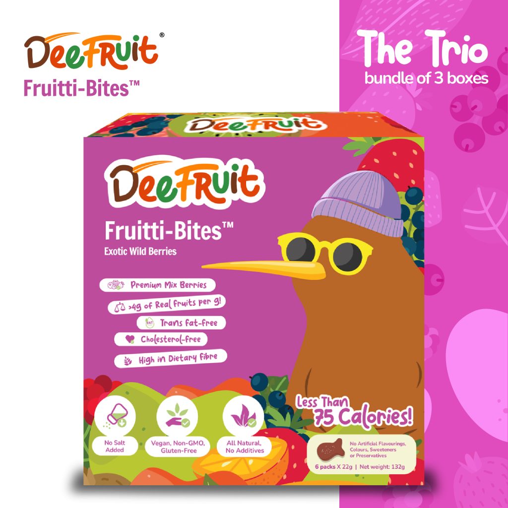 Bundle of 3 - DeeFruit Fruitti-Bites, Exotic Wild Berries - The Trio ...